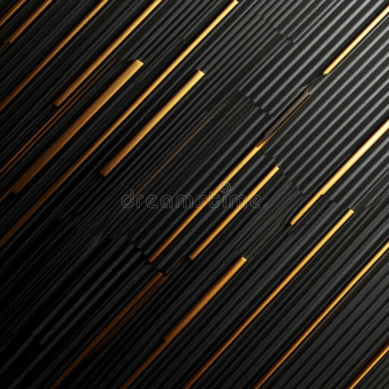 Elegant Black and Gold Wall Paneling Design Showcasing a Modern ...