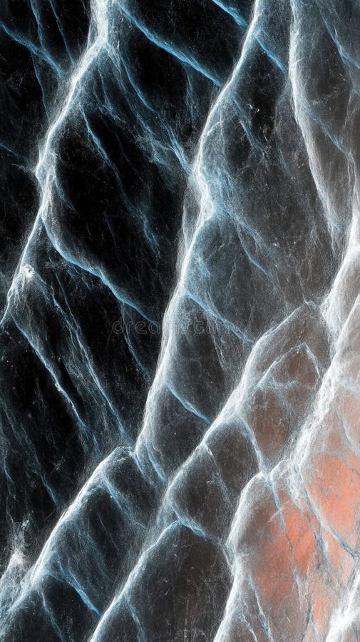 Elegant Black Marble with Fluid Patterns Resembling Obsidian Surface ...