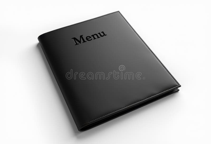 Elegant Black Menu Design for Restaurants and Cafes Stock Photo - Image ...