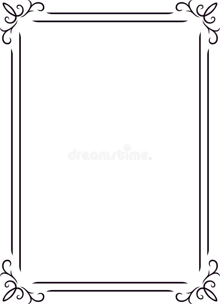 Black White Rectangular Border Stock Illustrations – 9,694 Black White ...