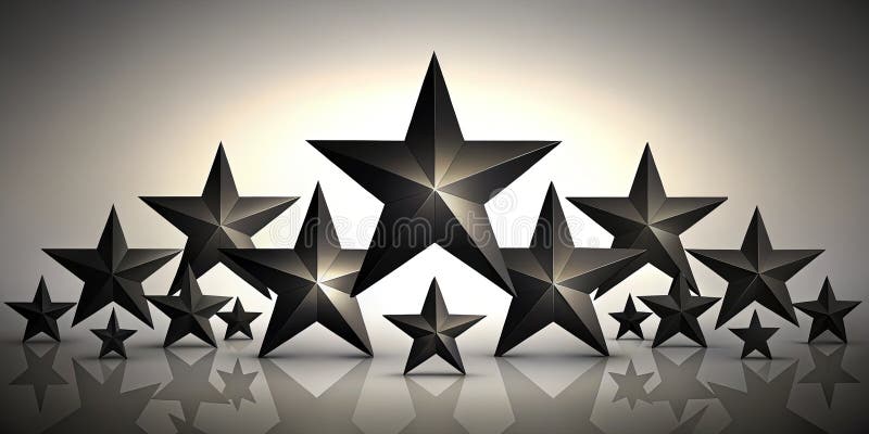 Elegant Black Star Silhouette Shapes Collection a Versatile Vector ...