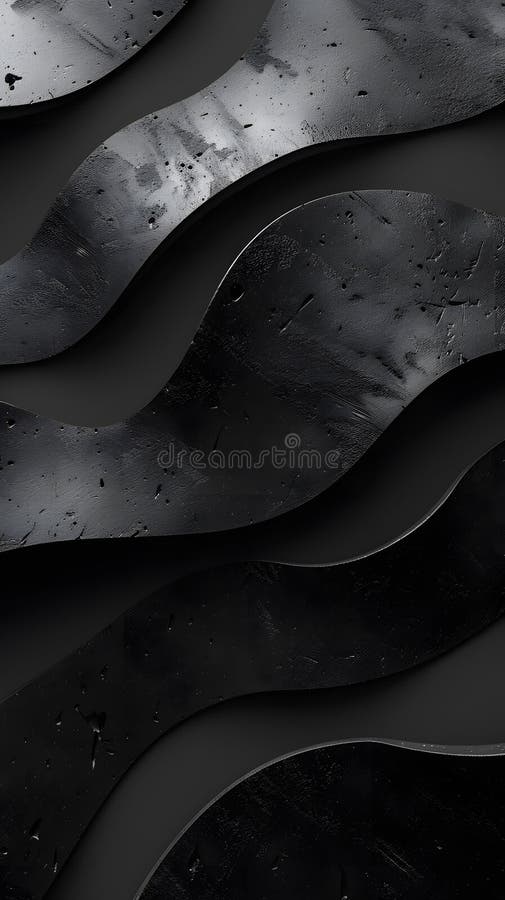 Black Wavy Patterns with Textures and Sophisticated Design Stock Photo ...