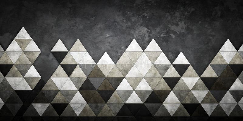 Elegant Black and White Abstract Triangle Border Background Vector ...