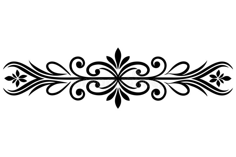 Elegant Black and White Decorative Border Design. Stock Vector ...