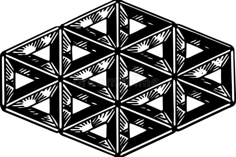 Elegant Black and White Geometric Design with Triangular Shapes and ...