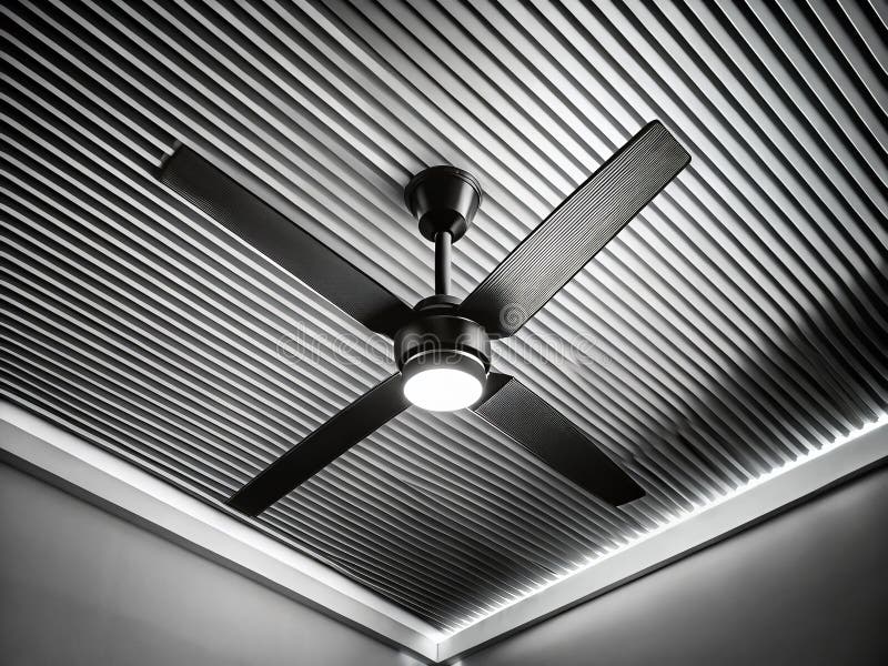 Elegant Black and White Overhead Fan Clipart a Versatile Abstract ...