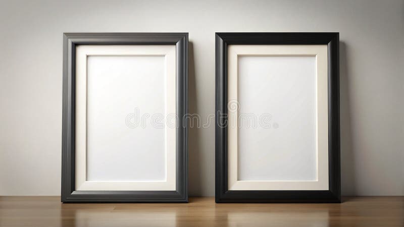 Elegant Black and White Photo Collage Template Two Vertical Rectangular ...