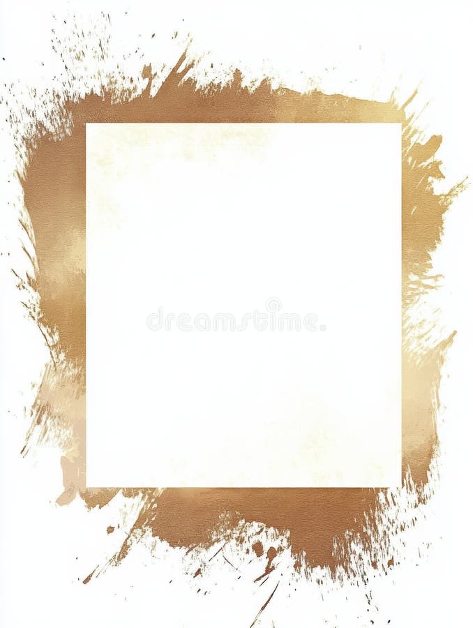 Elegant Blank Frame Suitable for Text with Artistic Golden Splash ...