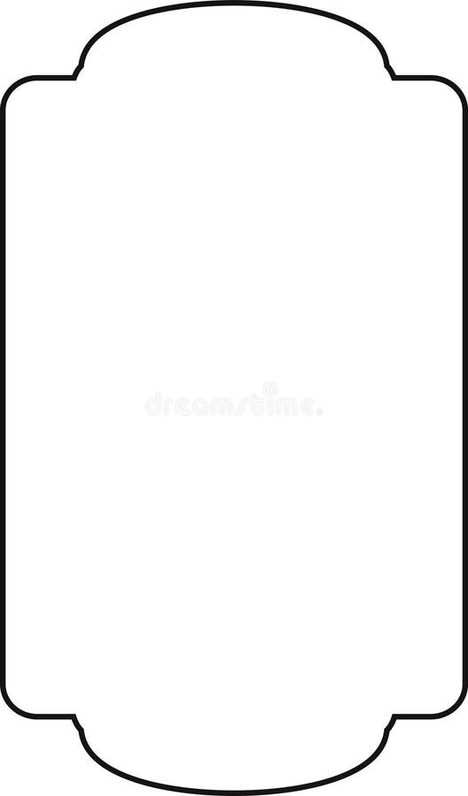 Elegant Blank Label Frame stock illustration. Illustration of label ...