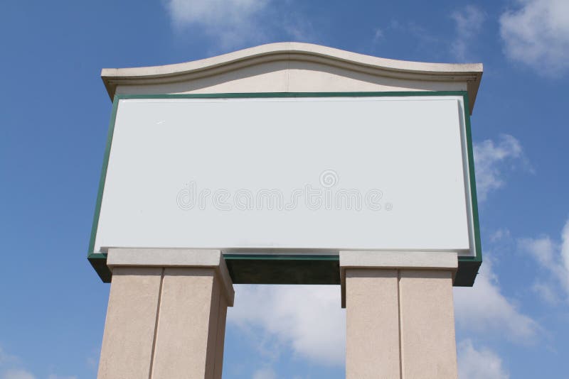 Elegant Blank Sign stock image. Image of blank, white - 16253171