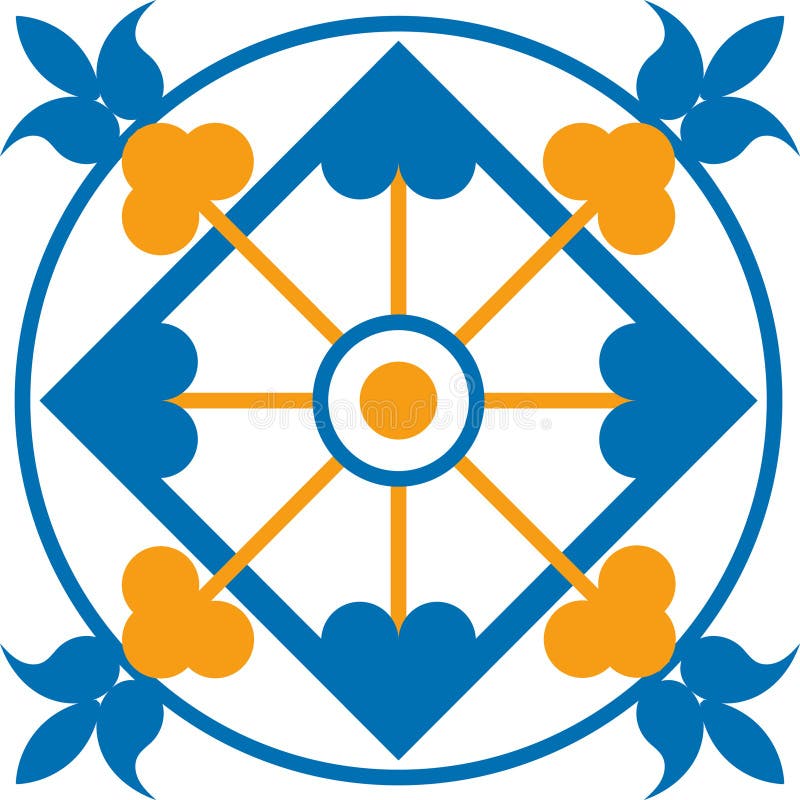 Elegant Blend of Intricate Floral and Geometric Patterns Creates a ...