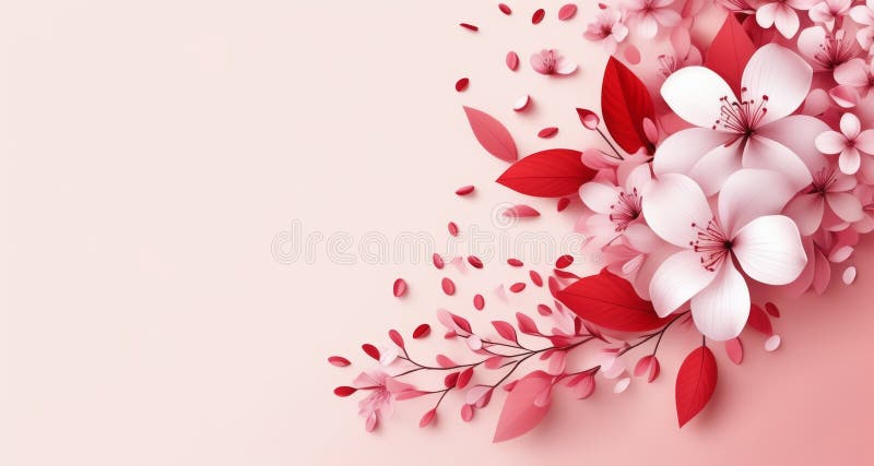 Elegant Blossoms in Soft Hues, Perfect for Spring Inspiration Stock ...