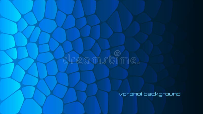 Elegant Blue Abstract Background with Voronoi Fracture Elements Stock ...
