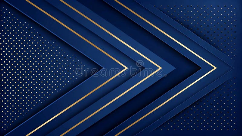 Elegant Blue and Gold Geometric Background with Diagonal Lines and ...