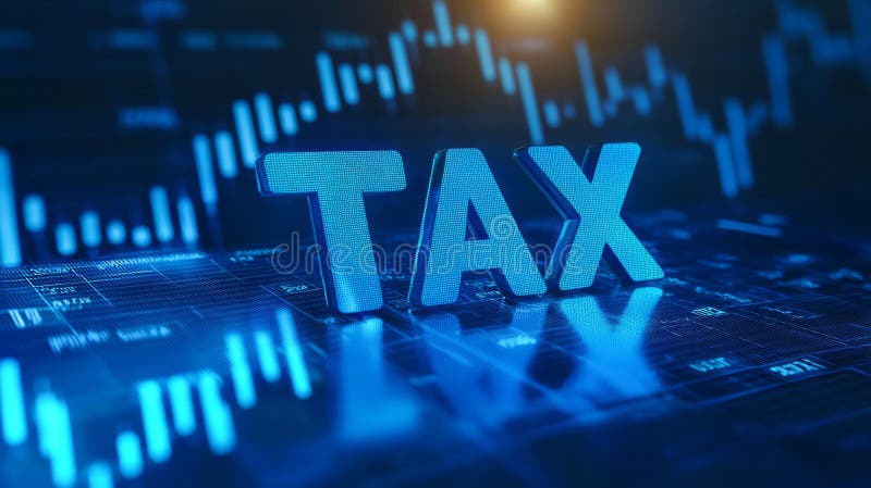 Elegant Blue Gradient Background Tax Financial Graphs Stock Photos ...