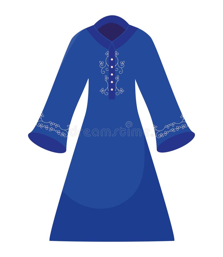 Elegant blue kurta stock vector. Illustration of blue - 357592995