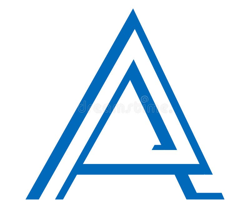 Elegant Blue Letter a Logo for Branding and Identity Stock Vector ...