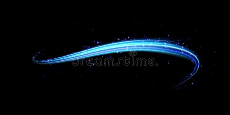 An Elegant Blue Light Glow Set Against a Deep Black Background Creates ...