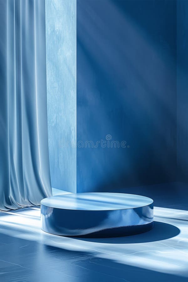 Elegant Blue Podium for Showcasing Products in a Professional and ...