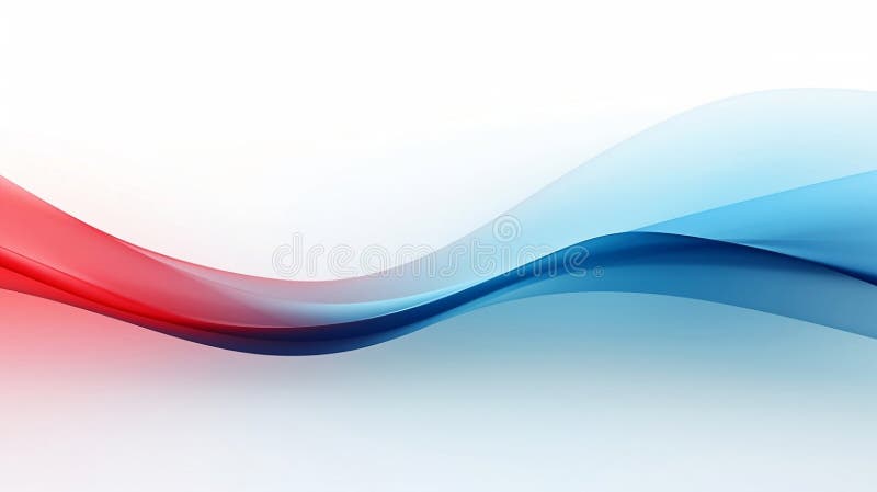 Graphic of Elegant Blue and Red Gradient Line Gracefully Traversing a ...