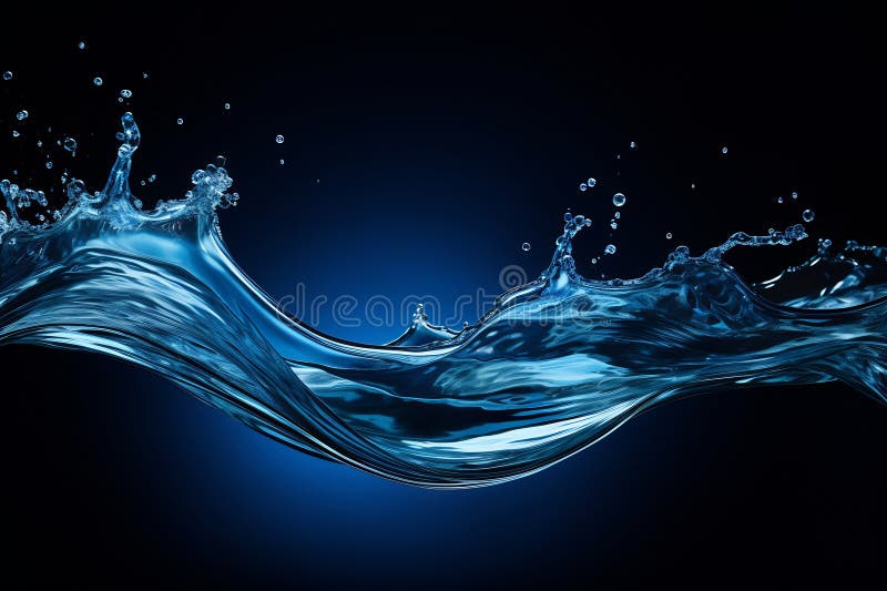 Elegant Blue Water Splash stock photo. Image of purity - 315697696