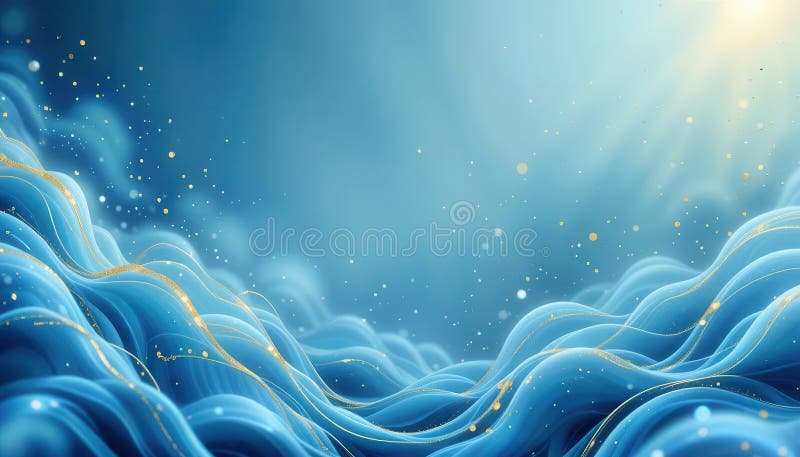 Elegant Blue Wave Background Design Ideal for Computer Screens and ...