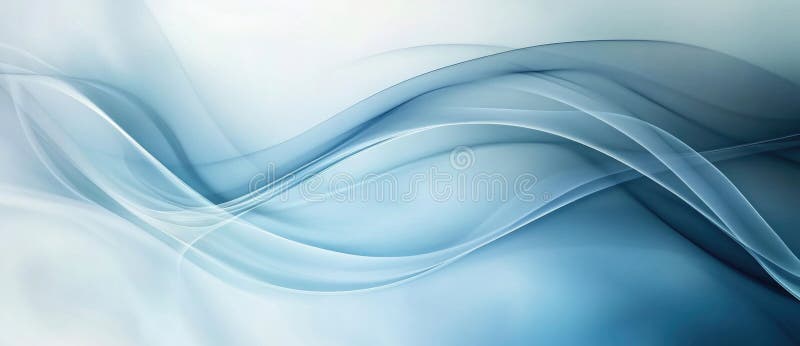 Elegant Blue Wave Patterns Enhance Visual Calmness Stock Illustration ...