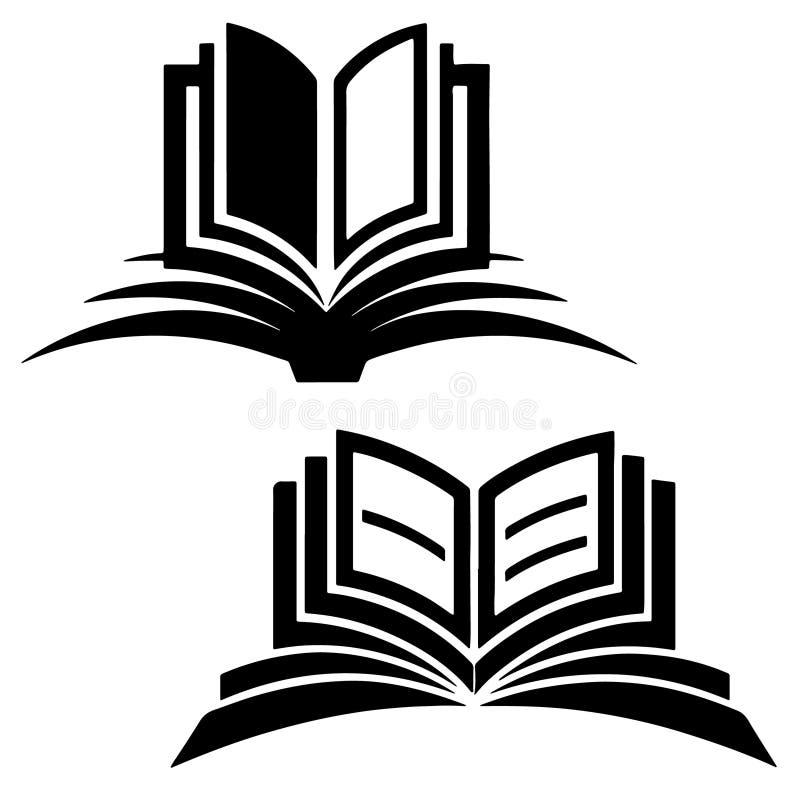 Elegant Book Logos for Education or Literary Use Stock Vector ...