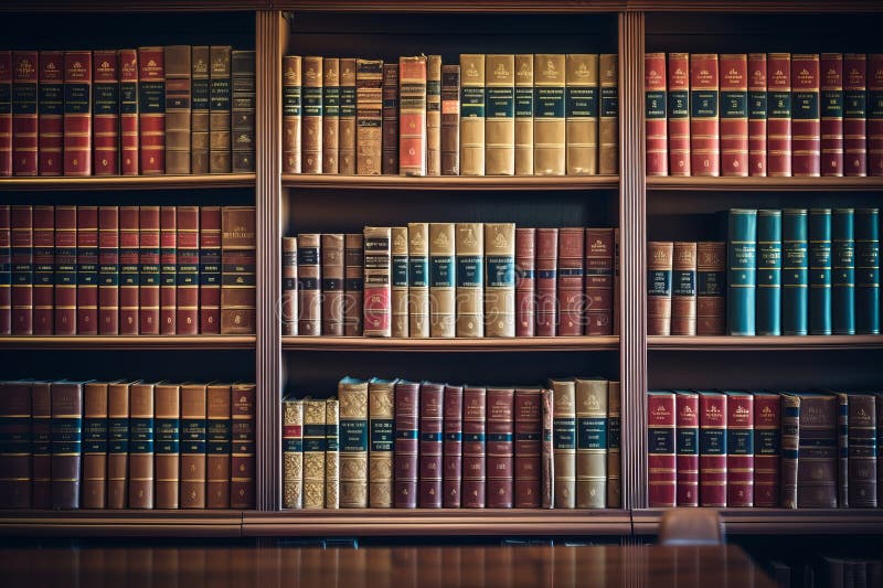 Elegant Bookshelf Filled with Vintage Books in a Charming Library ...