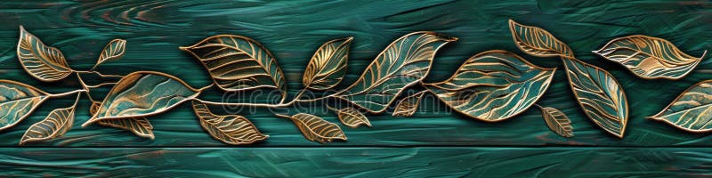 Elegant Botanical Seamless Pattern with Leaf Motif for Banner Design ...