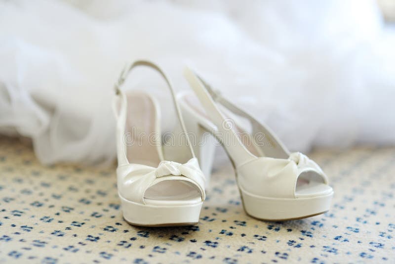 Elegant bridal shoes stock image. Image of style, stylish - 15464869