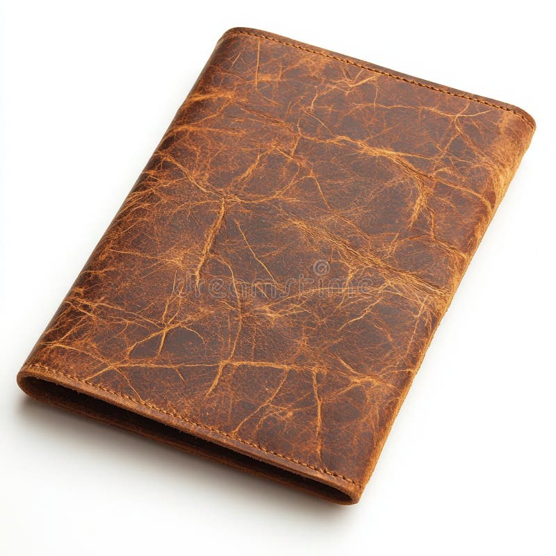 Elegant Brown Leather Wallet with Texture and Unique Design Stock ...