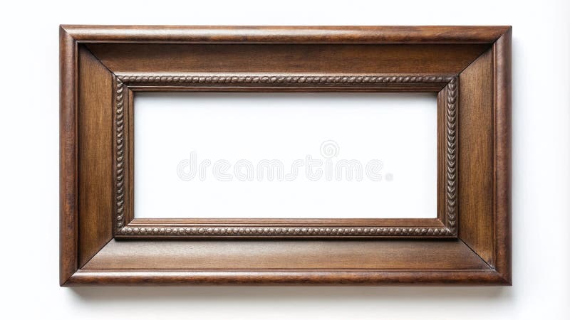 A Sophisticated Brown Rectangular Picture Frame Perfect for Anniversary ...