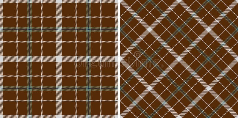Elegant Brown and White Plaid Patterns, Perfect for Textile Design ...