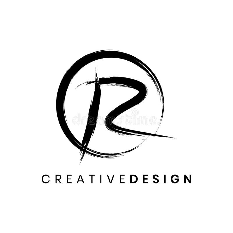 Brush Stroke Letter R Stock Illustrations – 369 Brush Stroke Letter R ...