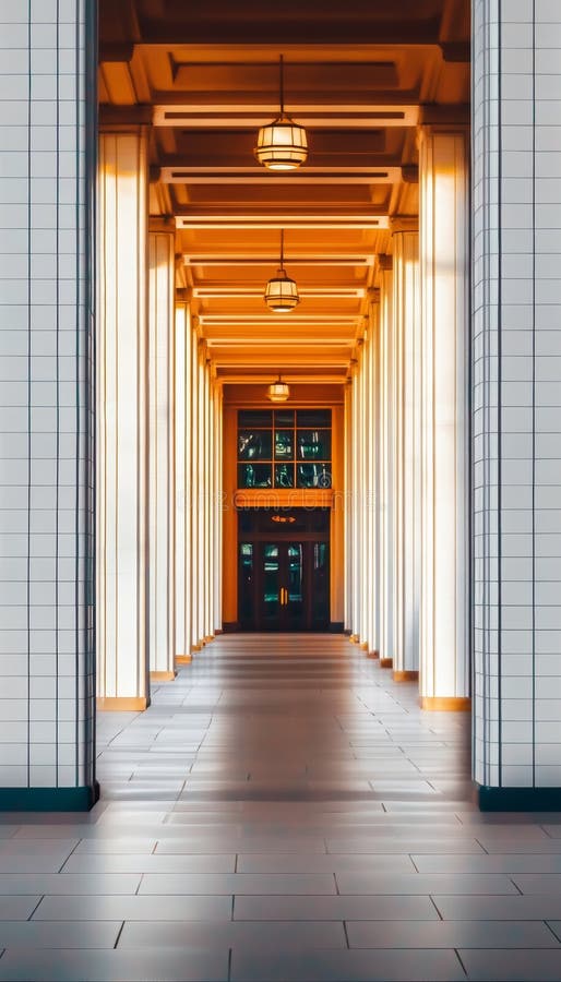 Elegant Building Facade. Classic Architectural Design with Columns ...