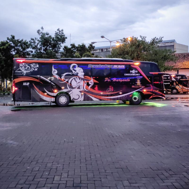 Elegant bus of Java editorial photo. Image of java, transportation ...