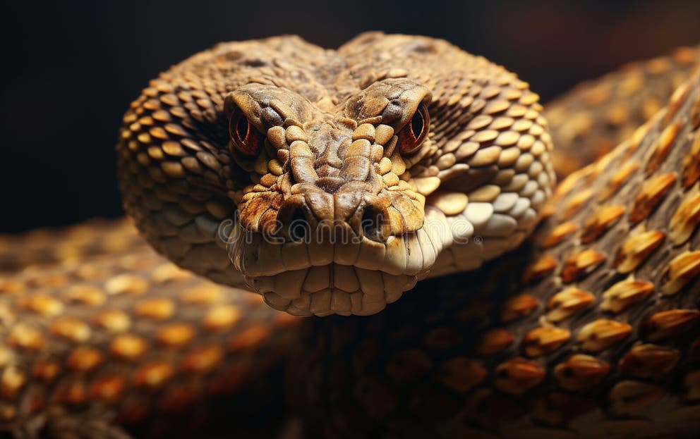 Elegant Bushmaster Snake Silhouette on White Stock Photo - Image of ...