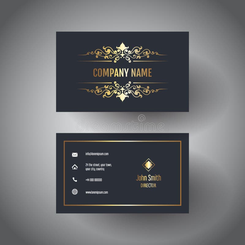 Elegant Business Card Design for a Wedding Planner Stock Vector ...