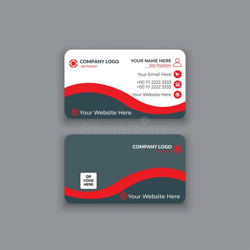 Elegant Business Card Layout for Professionals with a Focus on Visual ...