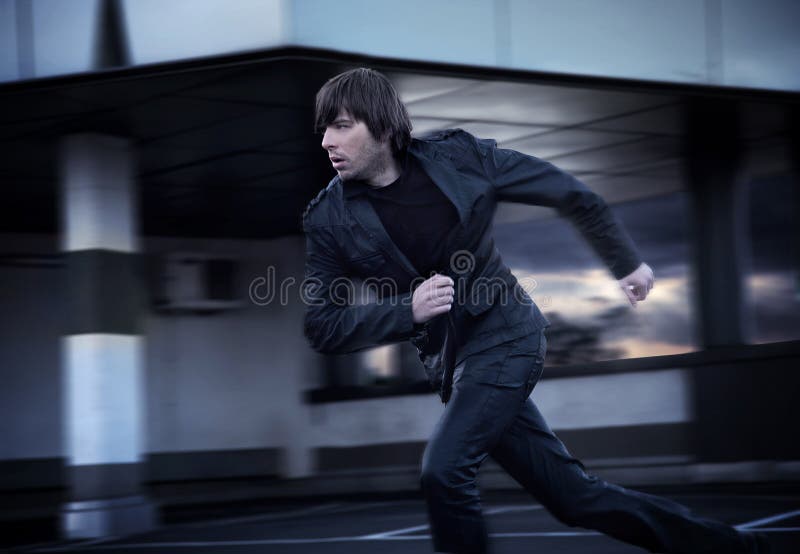 Elegant Businessman Running Stock Image - Image of hurry, leadership ...