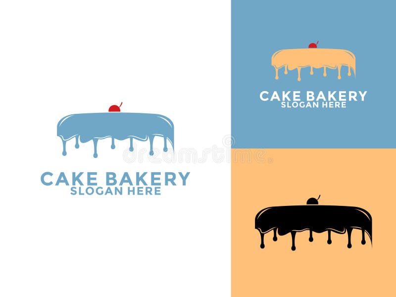 Cake Logo Icon Template, Cake Bakery Logo Vector Illustration Stock ...
