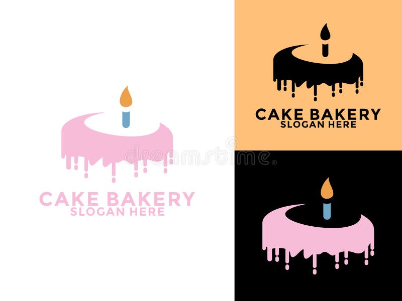 Cake Logo Icon Template, Cake Bakery Logo Vector Illustration Stock ...