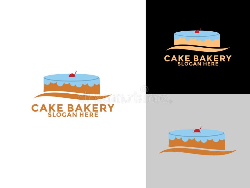 Cake Logo Icon Template, Cake Bakery Logo Vector Illustration Stock ...