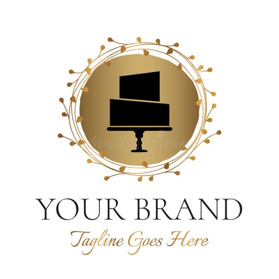 Elegant Cake Logo Design stock vector. Illustration of celebration ...