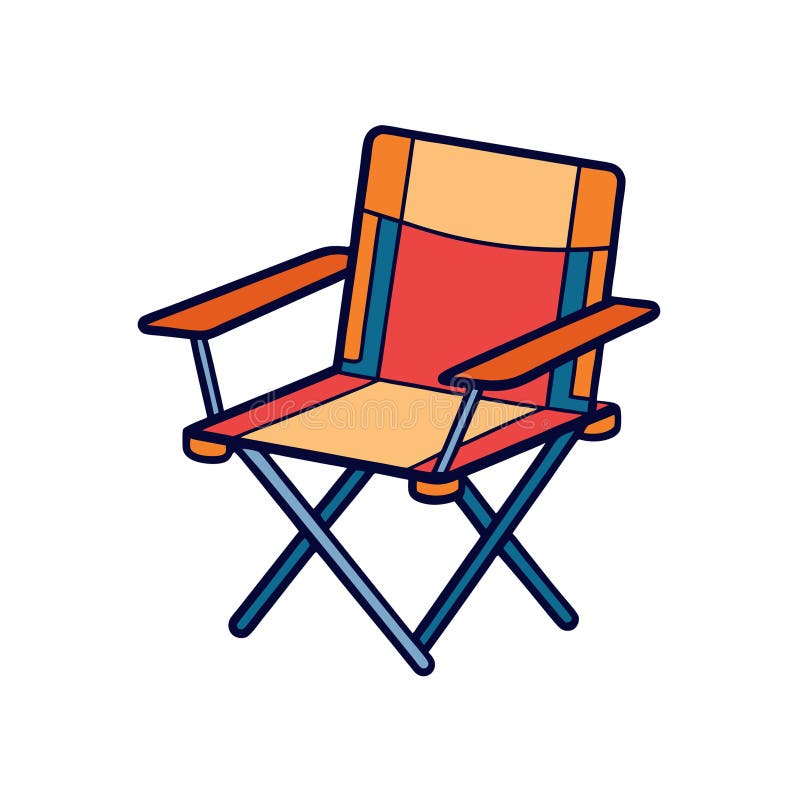 Elegant Camp Chair for Outdoor Spaces Stock Photo - Illustration of ...