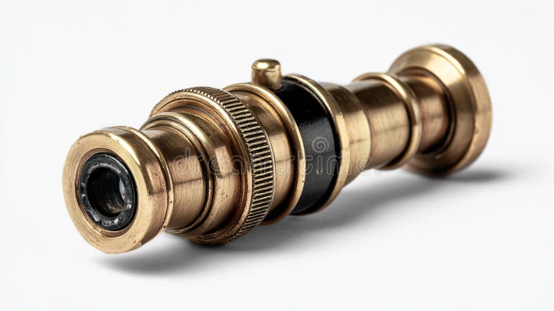 Elegant Captain S Brass Monocular Isolated on White Background Stock ...