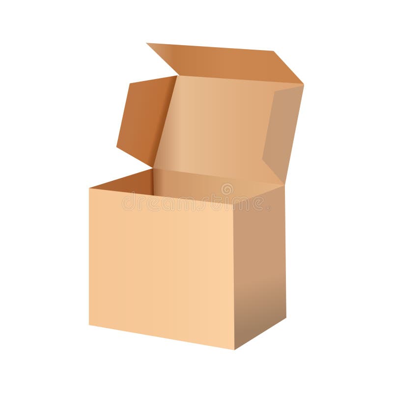 Elegant Cardboard Box, Gift Packaging Design Fold Stock Vector ...