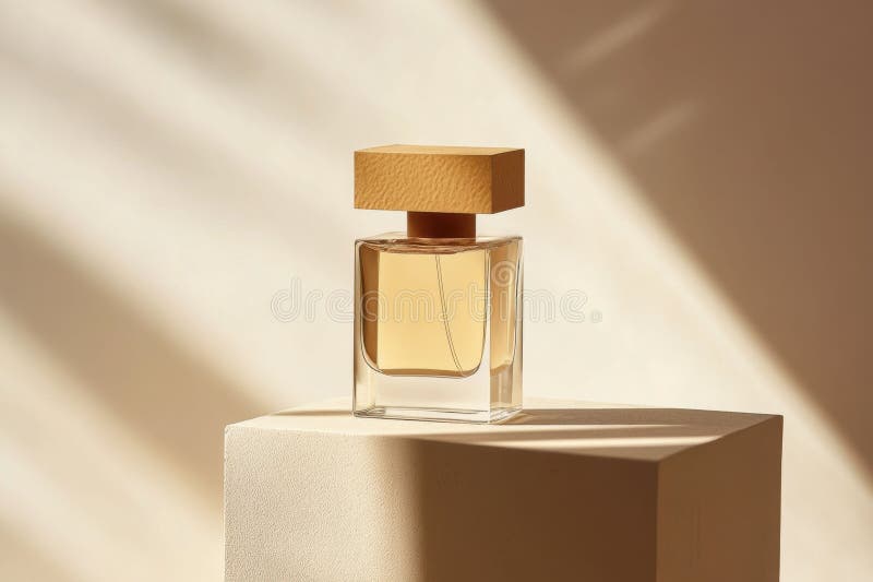 Elegant Cardboard Perfume Box Featuring a Subtle Texture Illuminated by ...