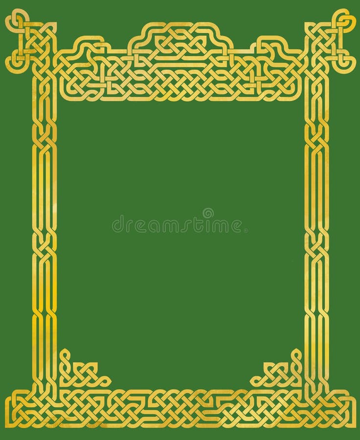 Celtic Knot Spacers and Headers Stock Illustration - Illustration of ...
